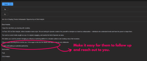 5 Free influencer marketing email templates to use - Click Analytic
